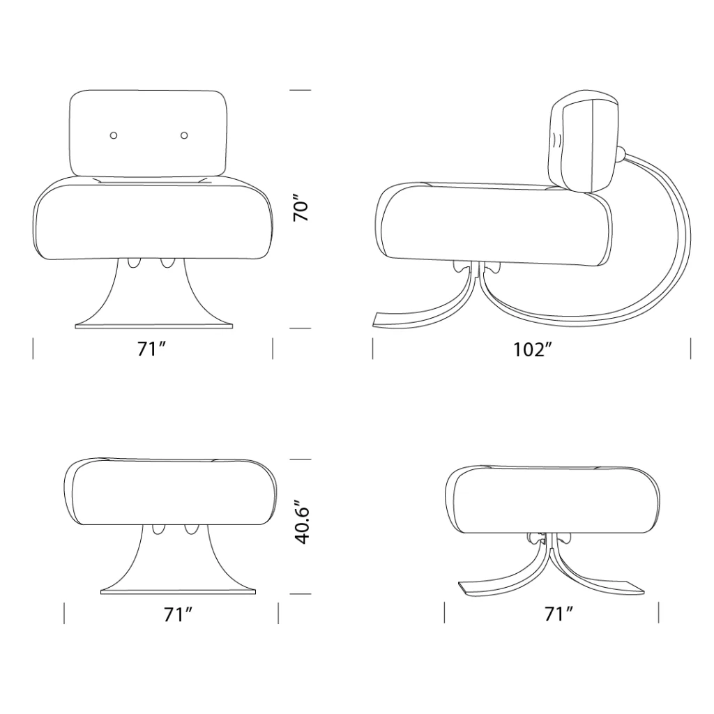 Alta Lounge Chair With Ottoman | Sohnne®